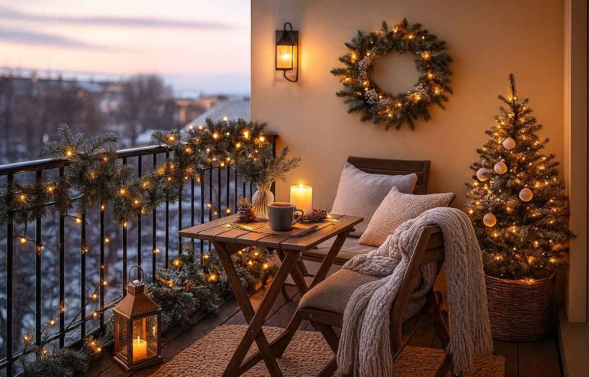 Balcon Decore Pour Noel